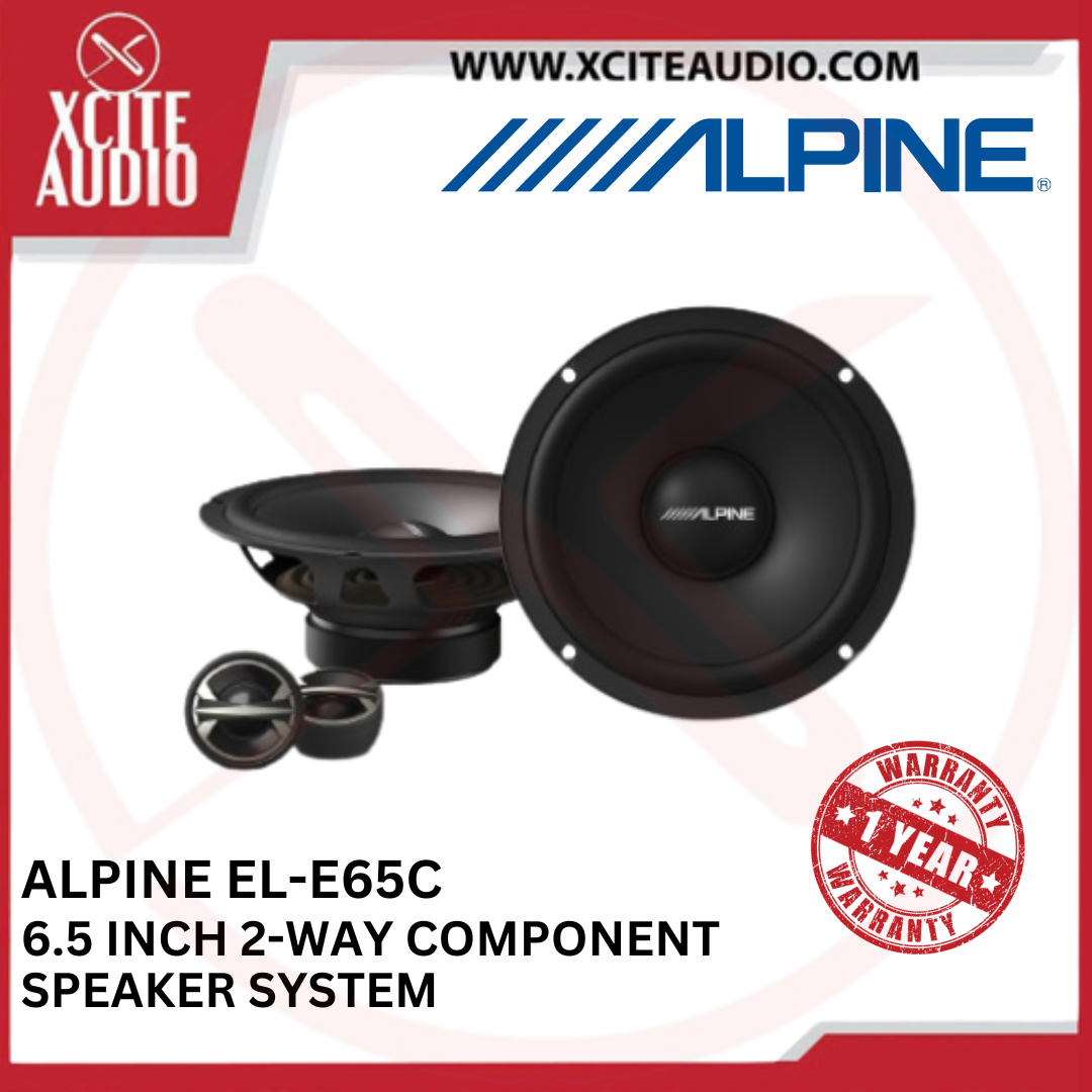 ALPINE EL-E65C - 6.5"inch 2-way Component Speaker System – Xcite Audio
