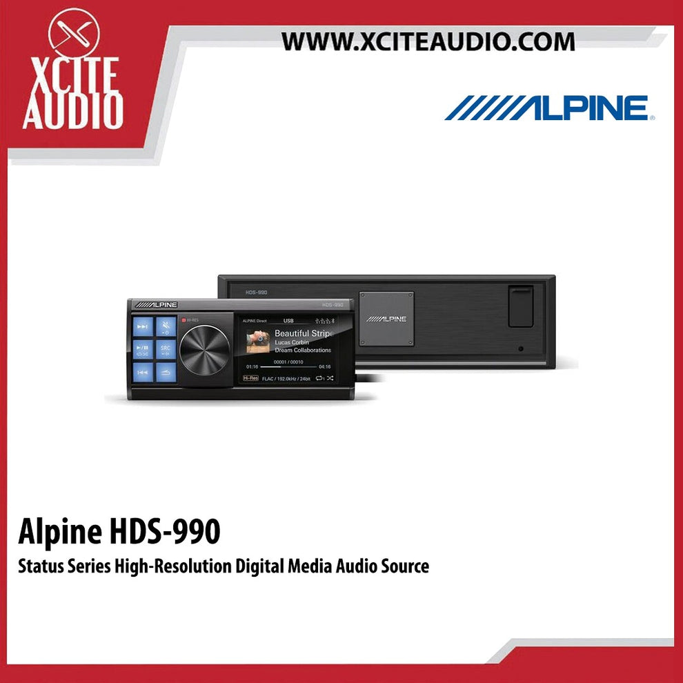 Alpine HDS-990 Status Series high-resolution Digital Media Audio sourc ...