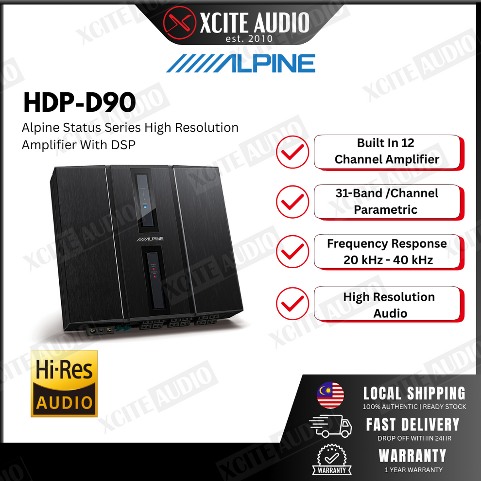 Alpine HDP-D90 HI-RES CAR DSP AMPLIFIER – Xcite Audio