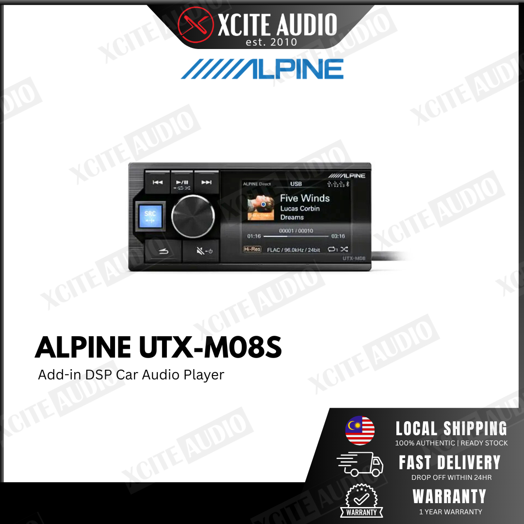 Alpine UTX-M08S ADD-IN DSP AUDIO PLAYER – Xcite Audio