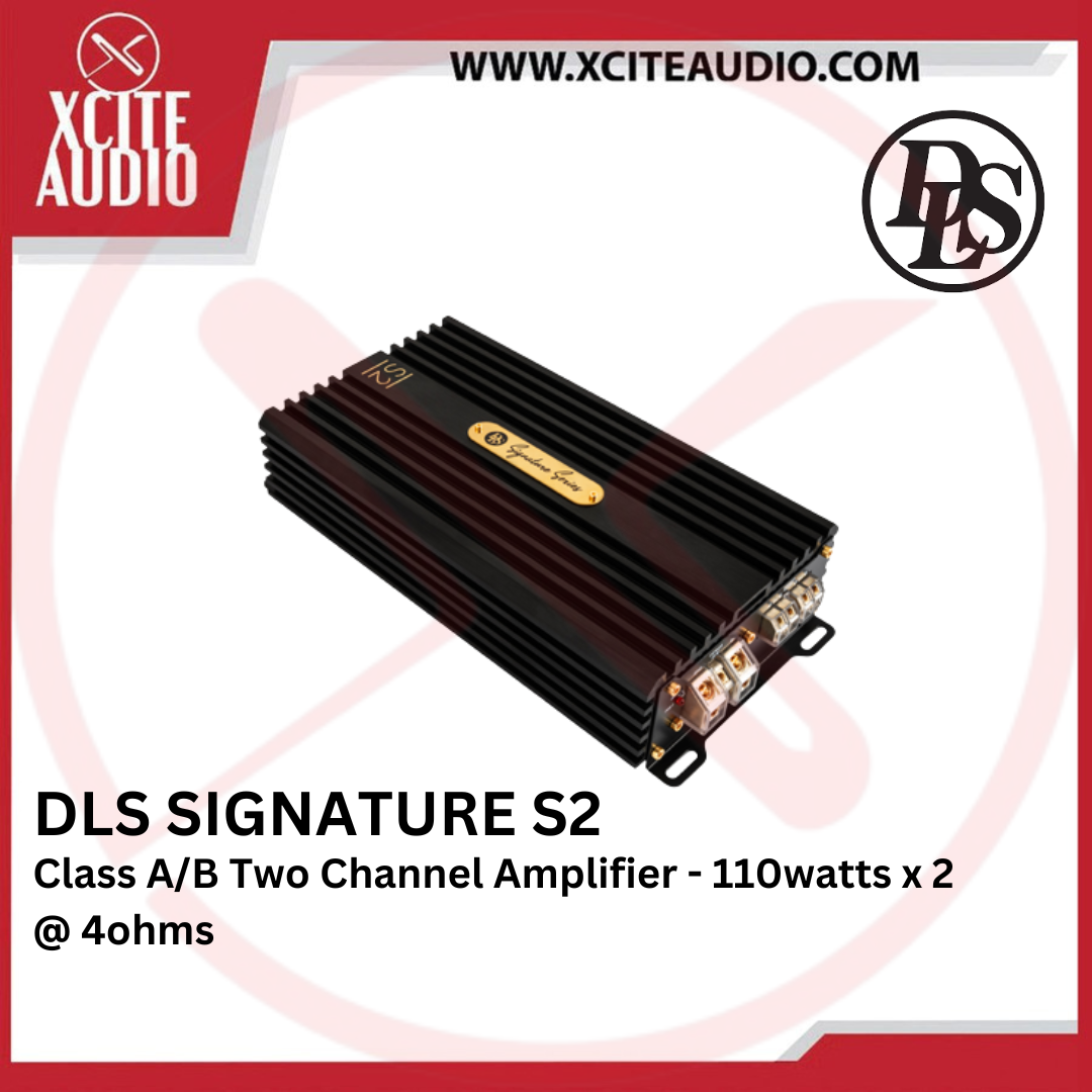 DLS Signature Series S2 - Class A/B 2 Channel Amplifier 110W RMS X 2 – Xcite Audio