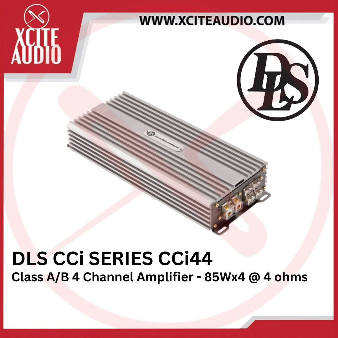DLS CCi Series CCi44 - Class A/B Four Channel Amplifier 85W RMS X 4 – Xcite Audio