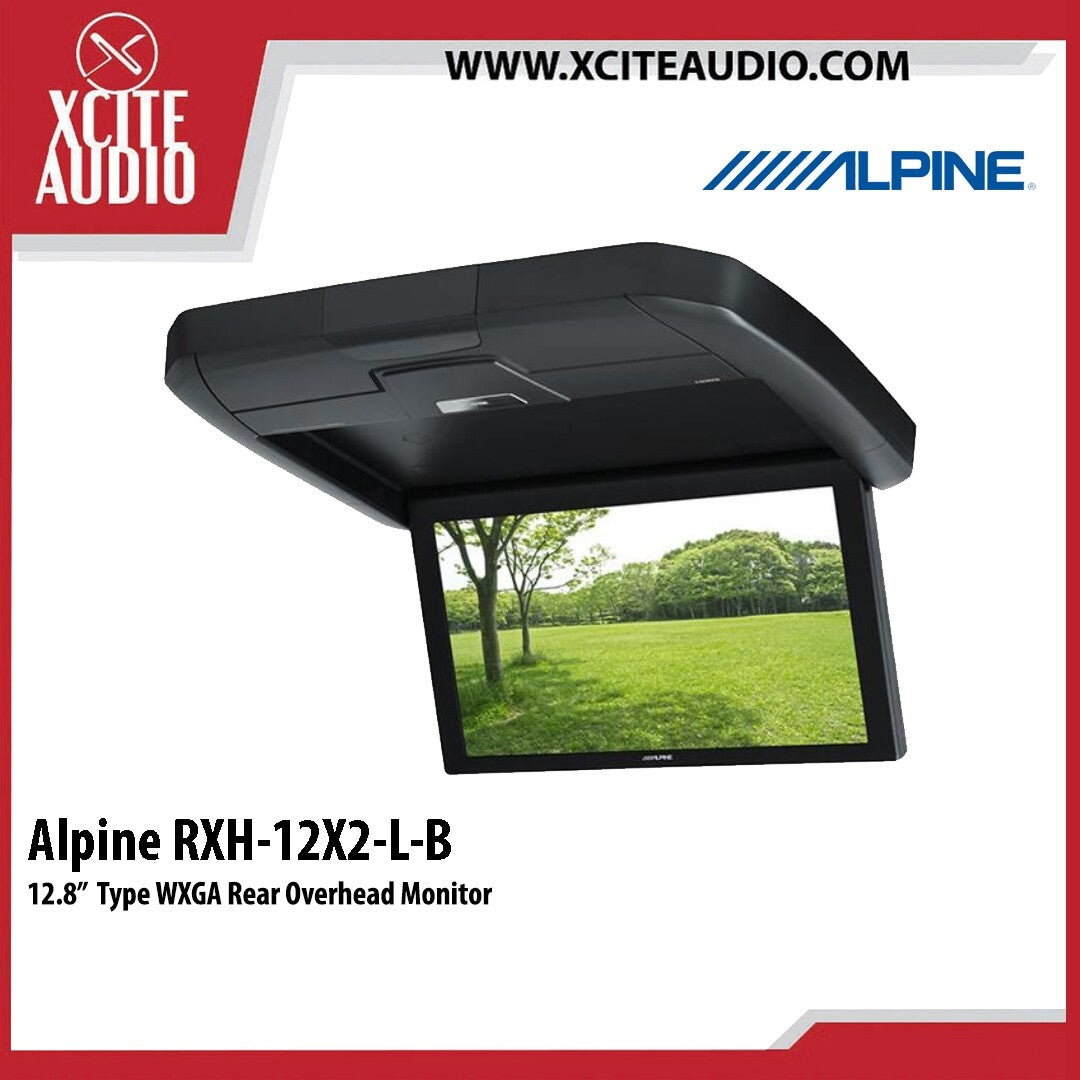 Alpine RXH-12X2-L-B 12.8” Type WXGA Rear Overhead Monitor – Xcite Audio